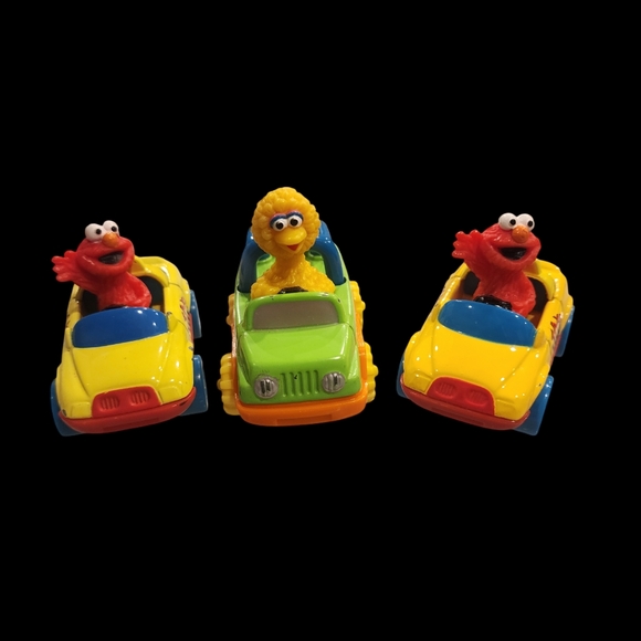 Sesame Street | Toys | Sesame Street Elmo And Big Bird Toy Cars Yellow ...